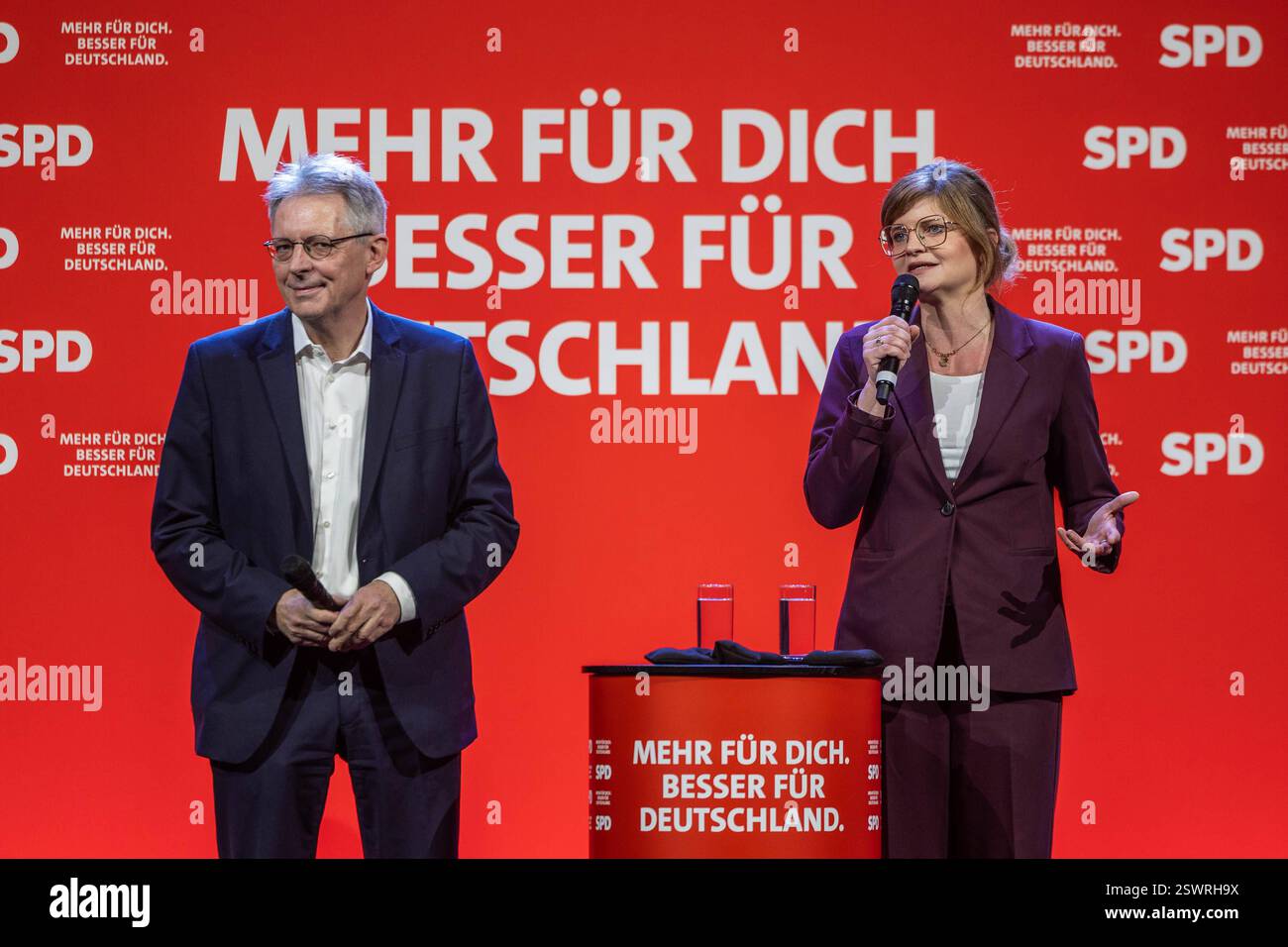 Wahlkampftour SPD am 21.02.2025 in der Westfalenhalle in Dortmund Achim ...