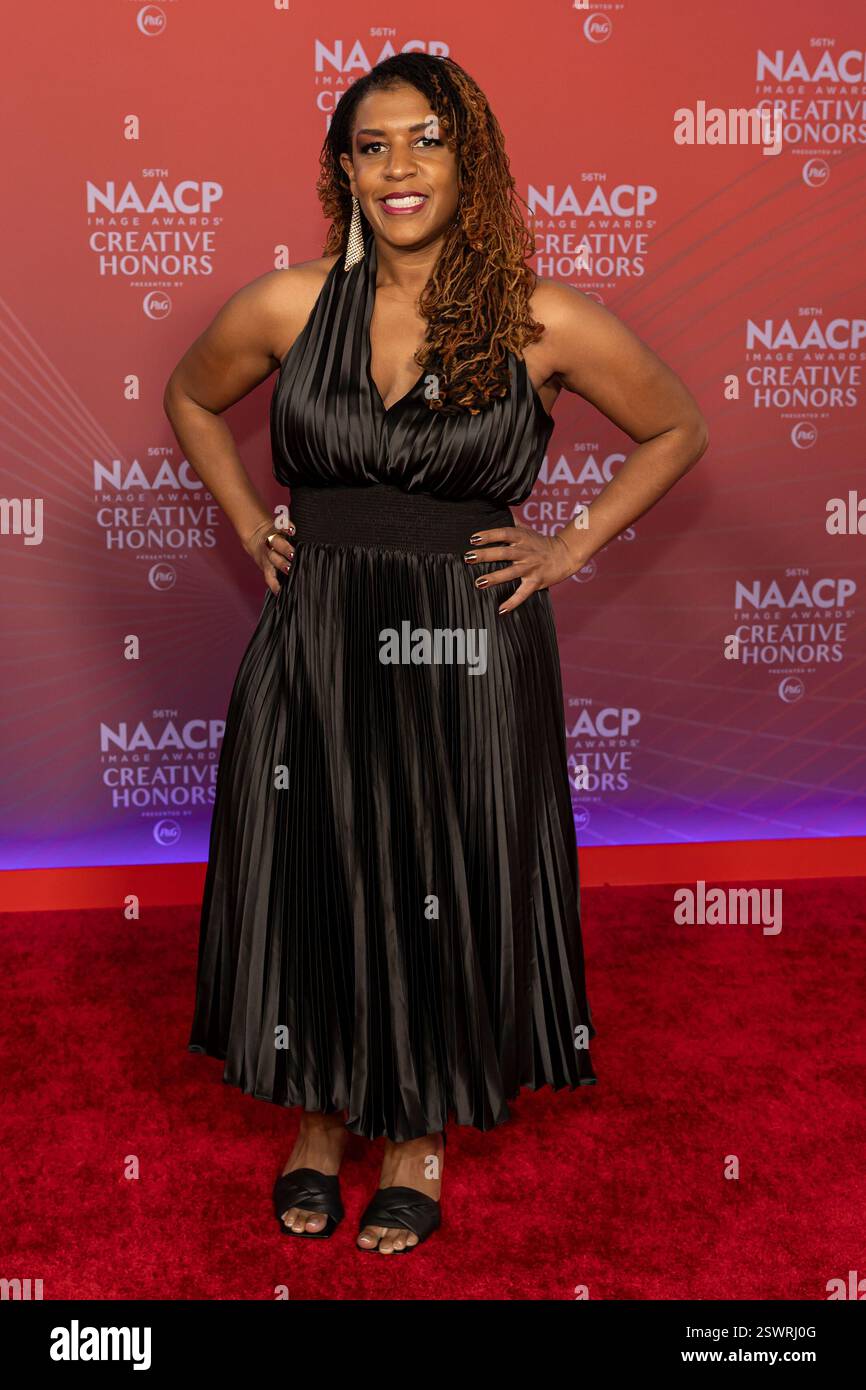 Erika L. Johnson attends the arrivals of the “56th NAACP Image Awards ...