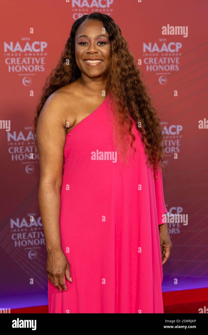 Yumeka Rushing attends the arrivals of the “56th NAACP Image Awards ...
