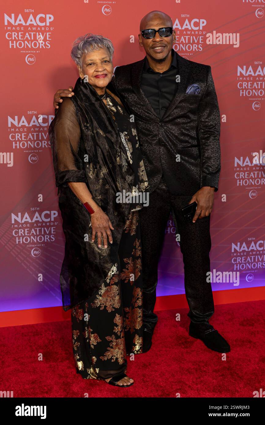 Los Angeles, USA. 21st Feb, 2025. Jackie Peace and Dante Peace attend ...