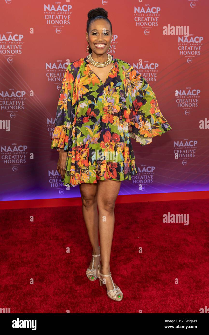 Fredericka Meek attends the arrivals of the “56th NAACP Image Awards ...
