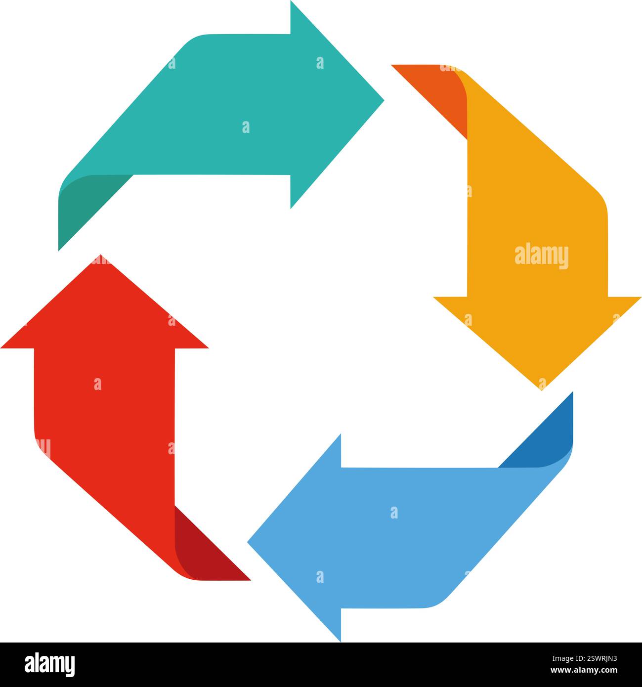 Arrows holding together illustration Stock Photo - Alamy