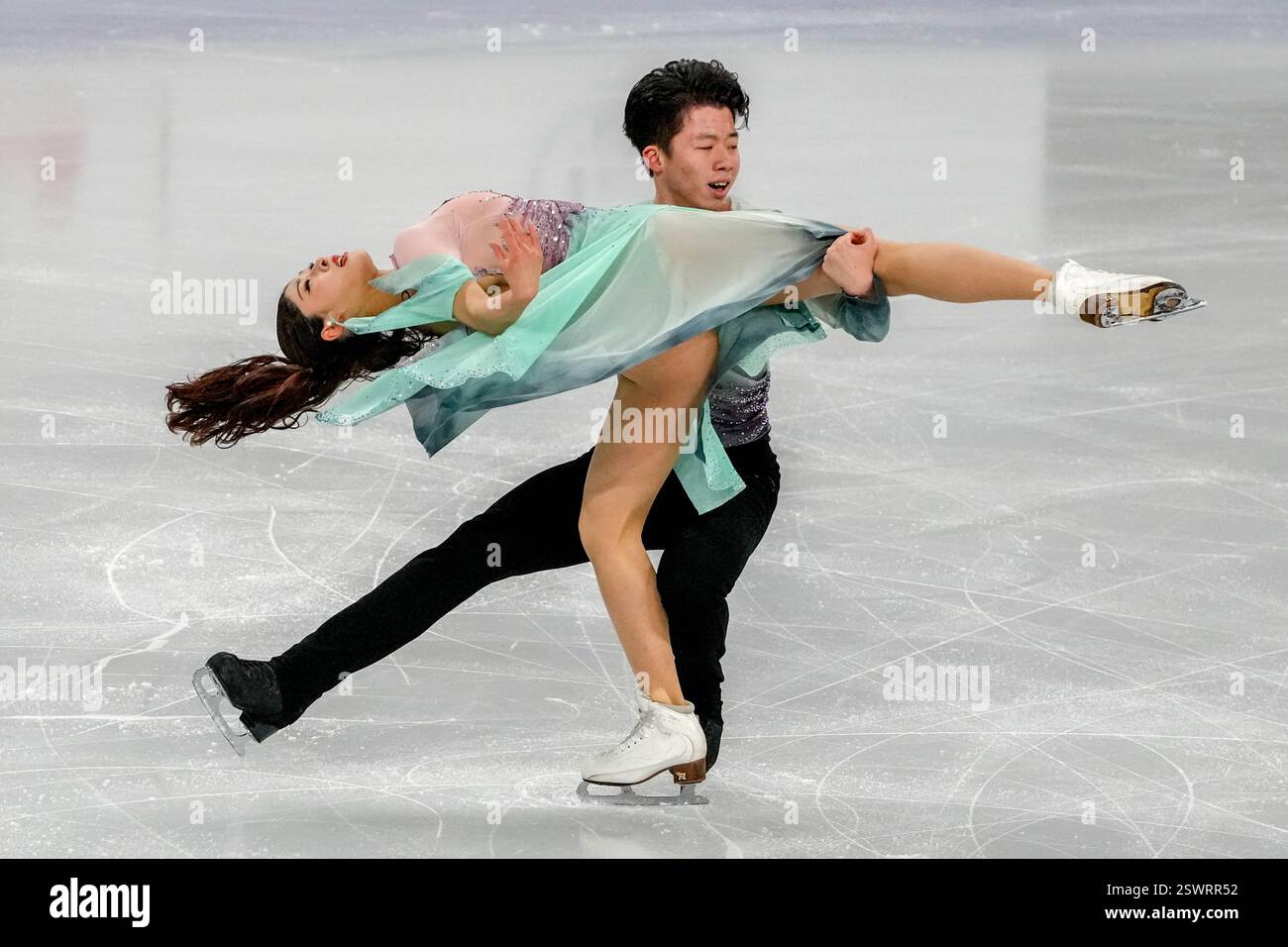 Xiao Zixi and He Linghao of China performs during the ice dance free dance in the ISU Four ...