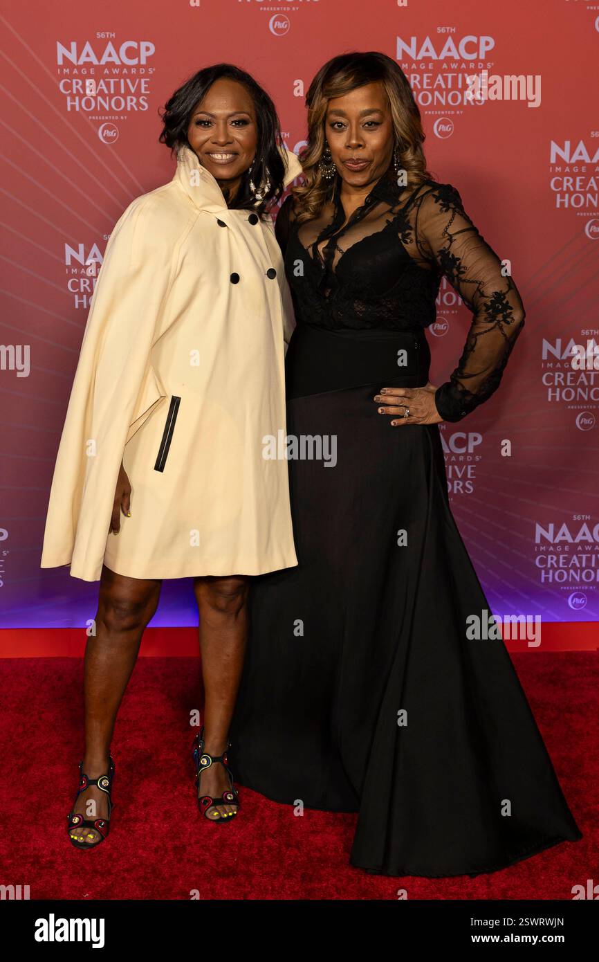 Los Angeles, USA. 21st Feb, 2025. Dr. Deanna Brown Thomas and Deborah ...