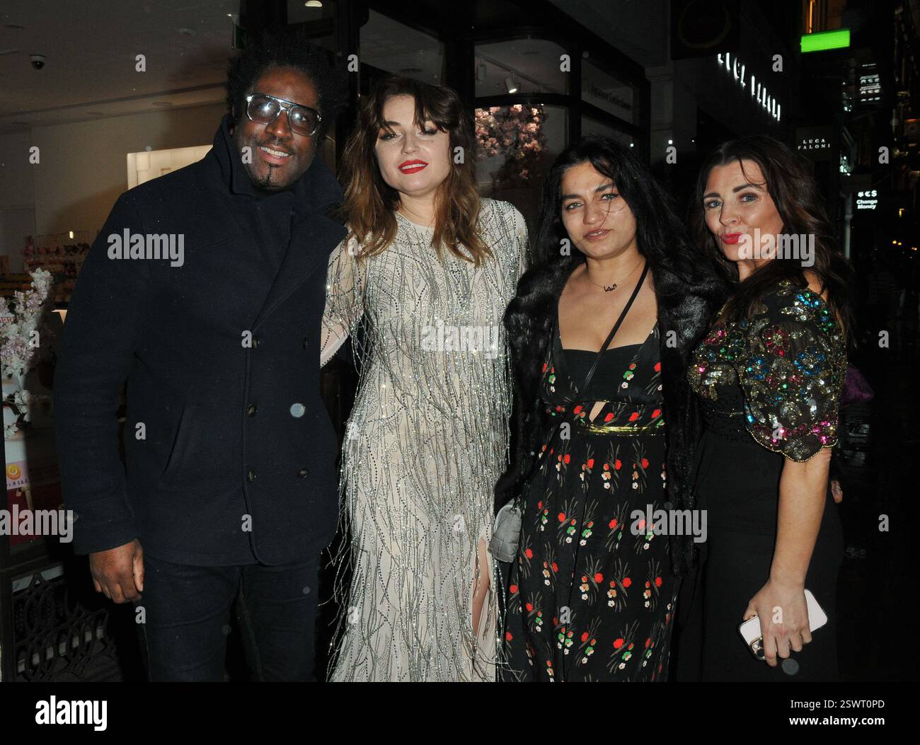 Lois Winstone (2nd from left) and guests at the LFW a/w THIS IS ICON ...
