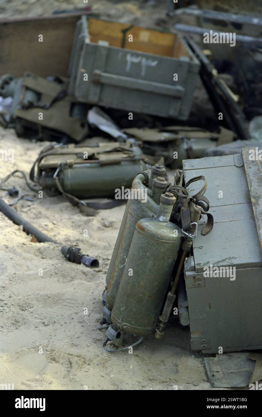 First Gulf War: 1st April 1991 Fuel cylinders of Soviet LPO-50 Light ...