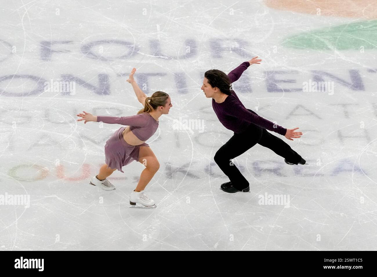Emilea Zingas, and Vadym Kolesnik of the United States performs during ...
