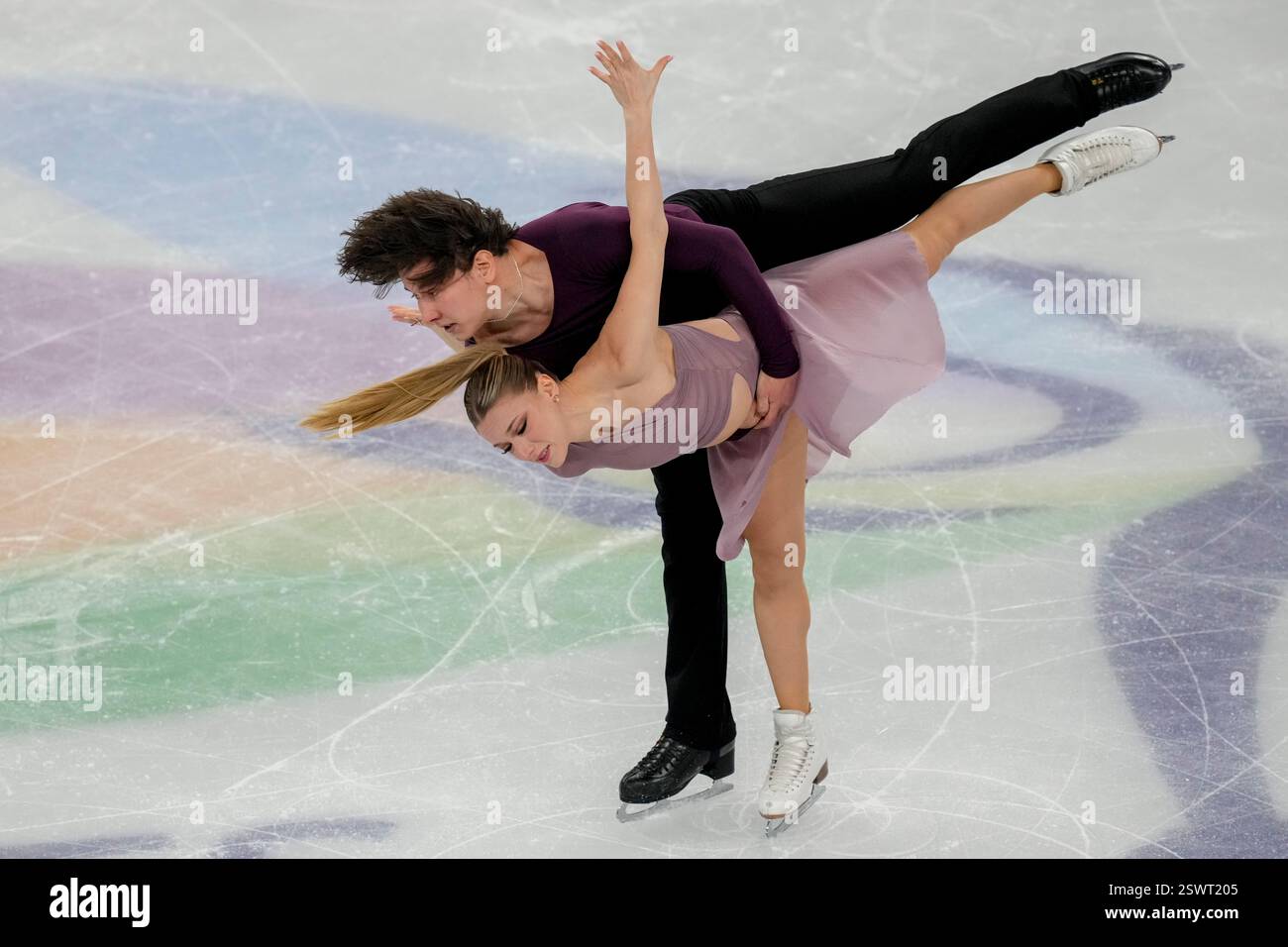 Emilea Zingas, and Vadym Kolesnik of the United States performs during ...