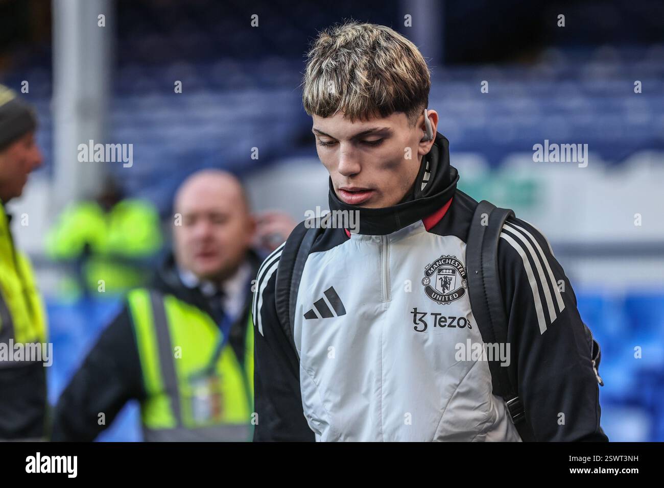 Liverpool, UK. 22nd Feb, 2025. Alejandro Garnacho of Manchester United ...