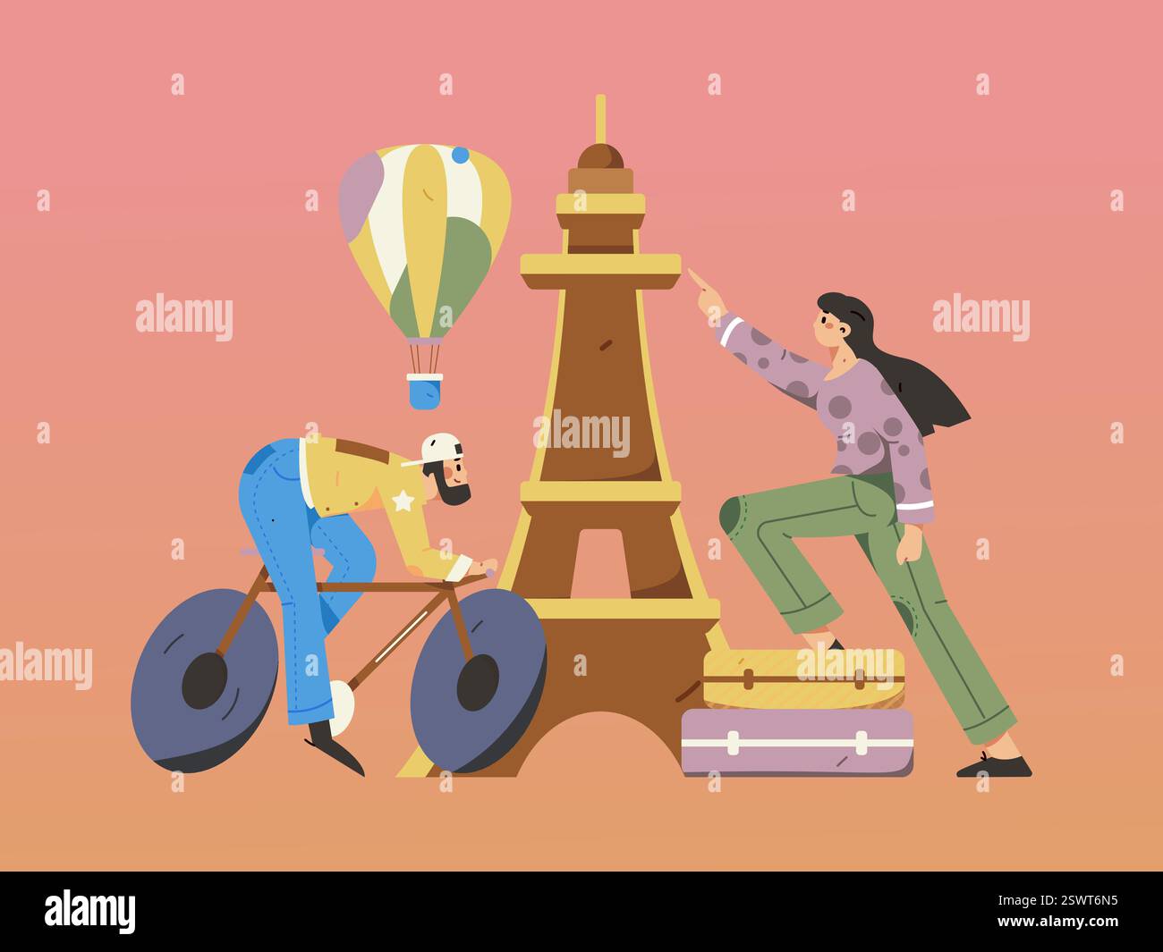 Holiday travel travel characters internet background vector hand drawn ...