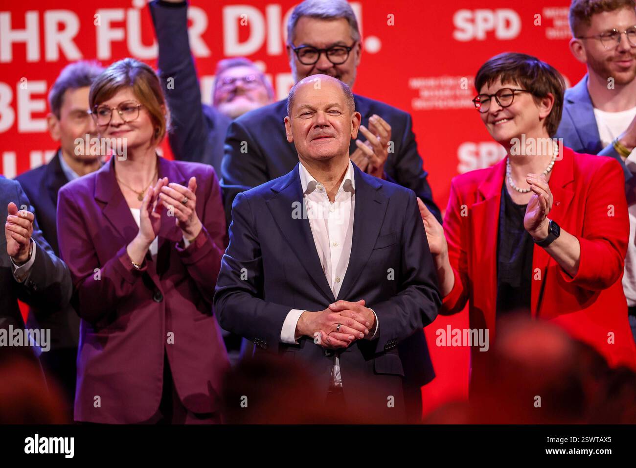 21.02.2025, Wahlkampfveranstaltung SPD, Abschlusskundgebung der ...