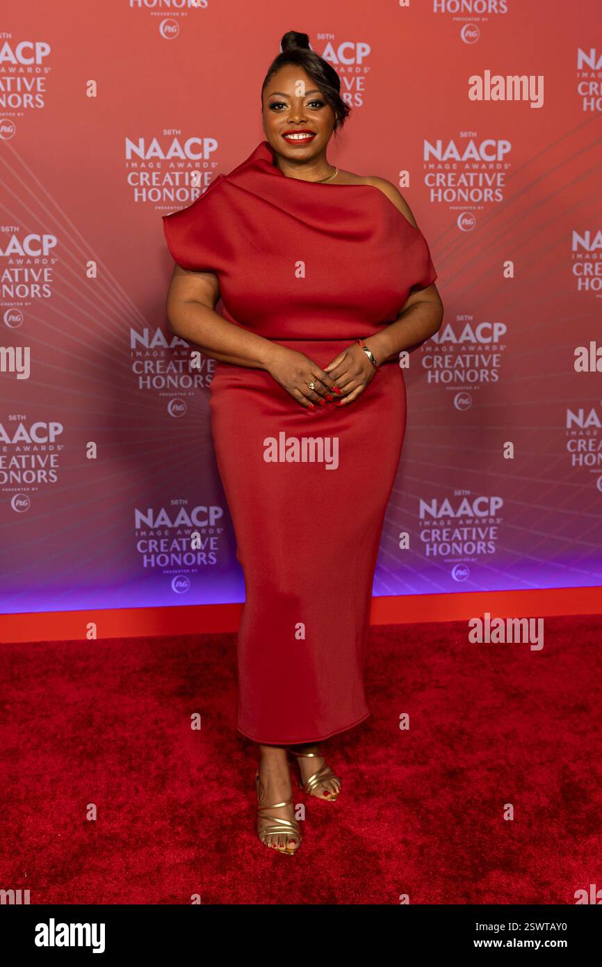 Los Angeles, USA. 21st Feb, 2025. Aaliyah Williams attends the arrivals ...