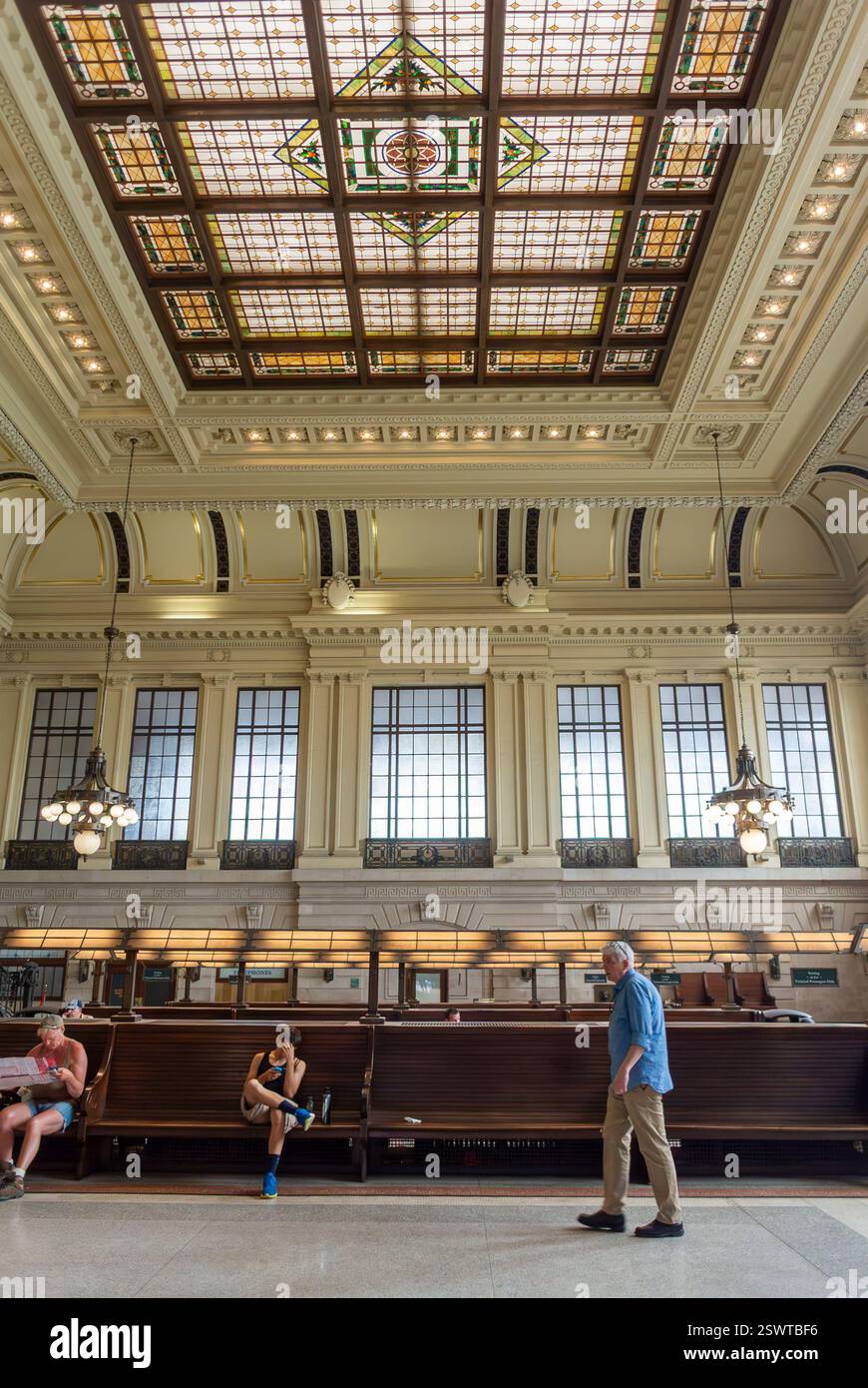 Hoboken, New Jersey, USA, Scenes, People Traveling, Historic Train ...