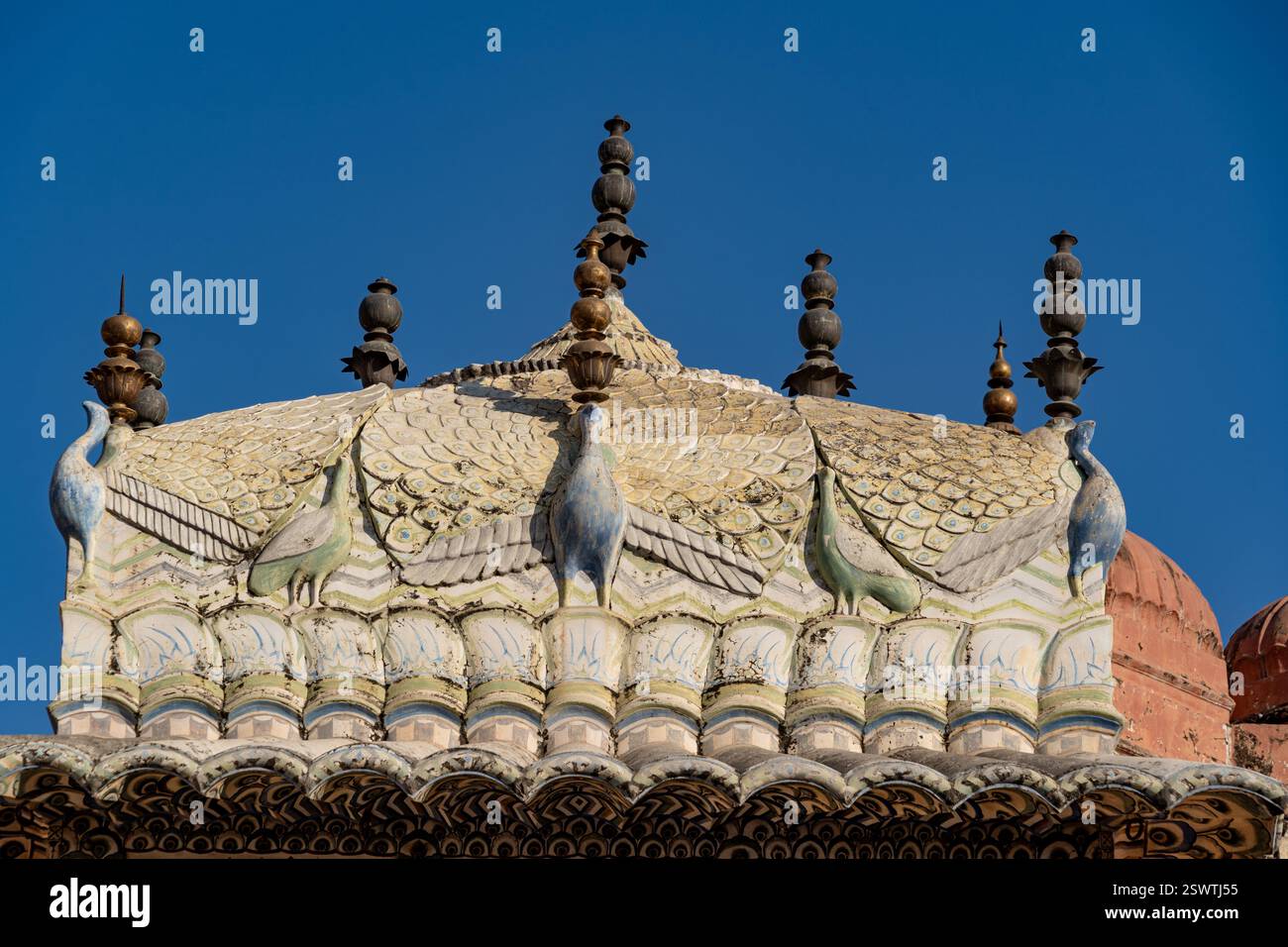 India. Rajasthan. Jaipur. City Palace. Architecture detail of the ...