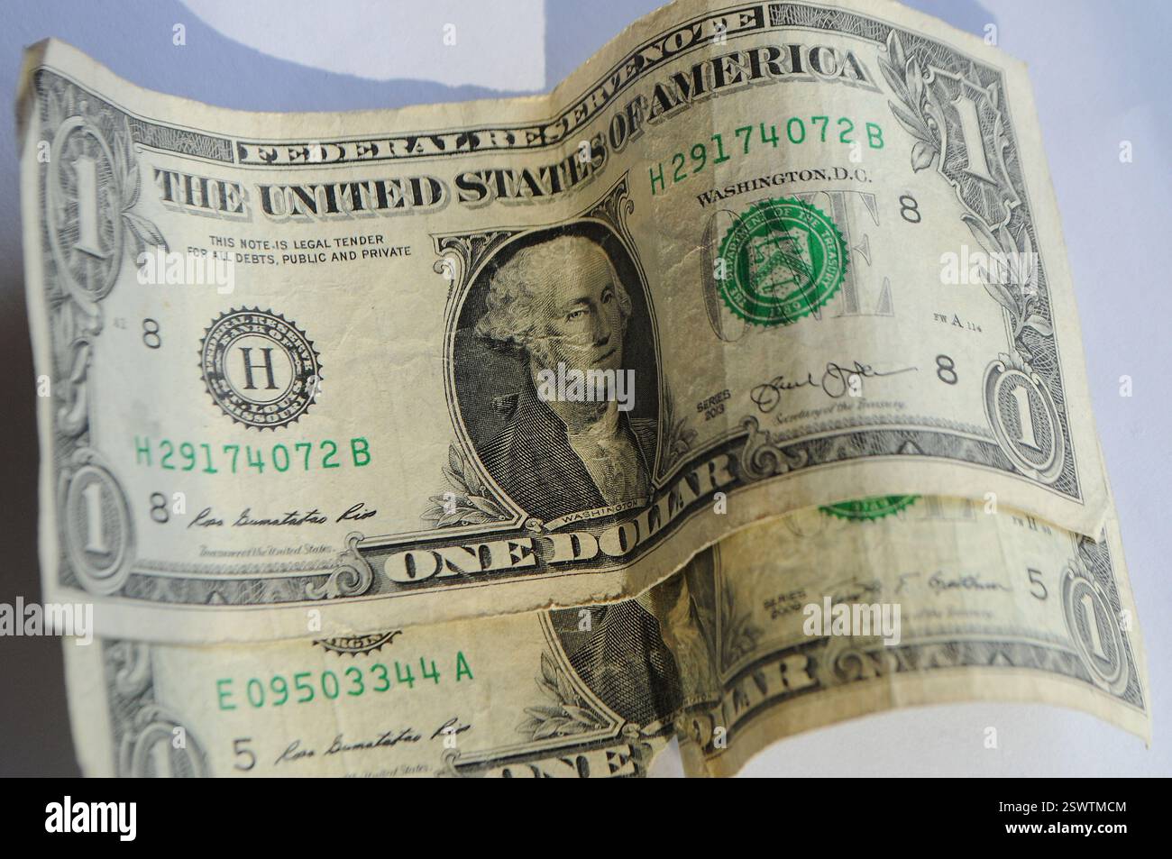 Copenhagen/ Denmark/22 FEBRUARY 2025/USA dollar bills in one dollar ...
