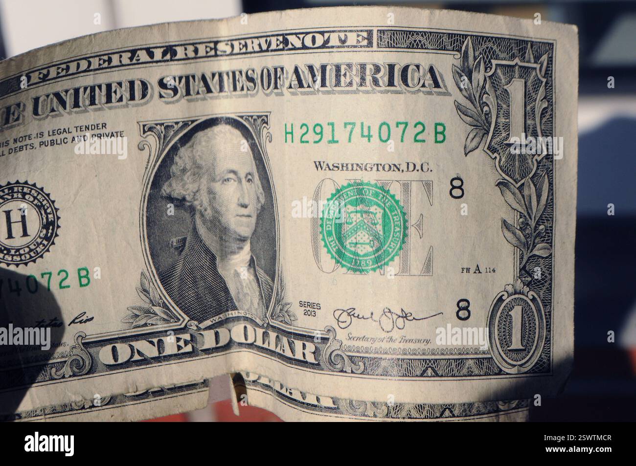Copenhagen/ Denmark/22 FEBRUARY 2025/USA dollar bills in one dollar ...