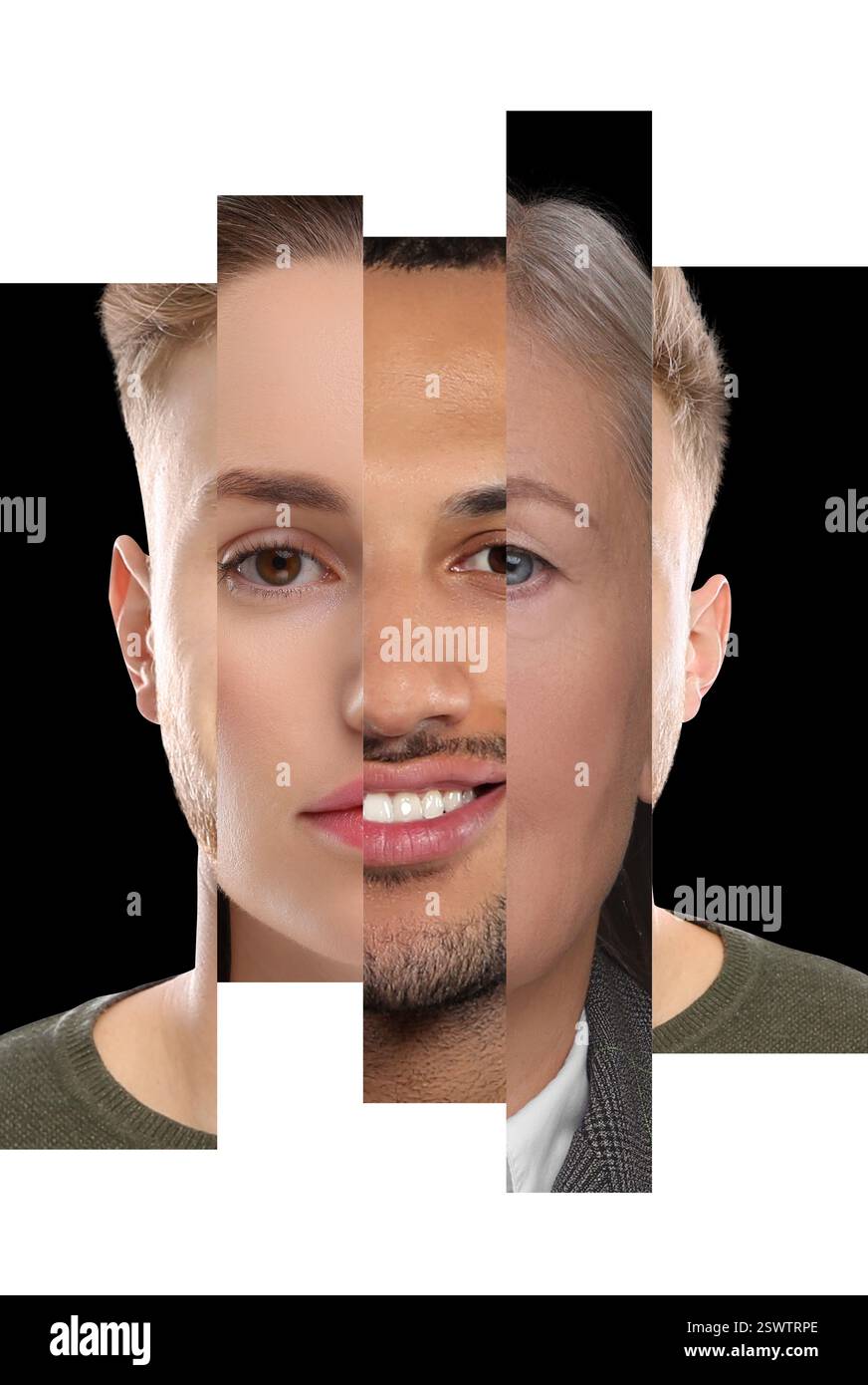 Mosaic human face people hi-res stock photography and images - Alamy