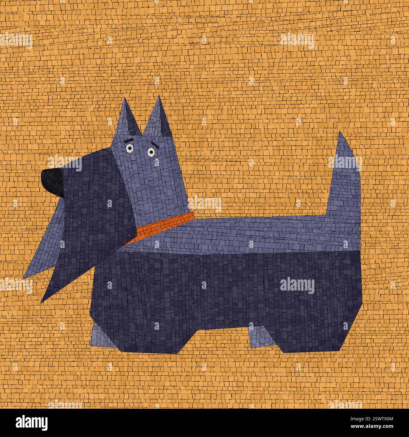 Schnauzer mosaic, vector art illustration Stock Vector Image & Art - Alamy