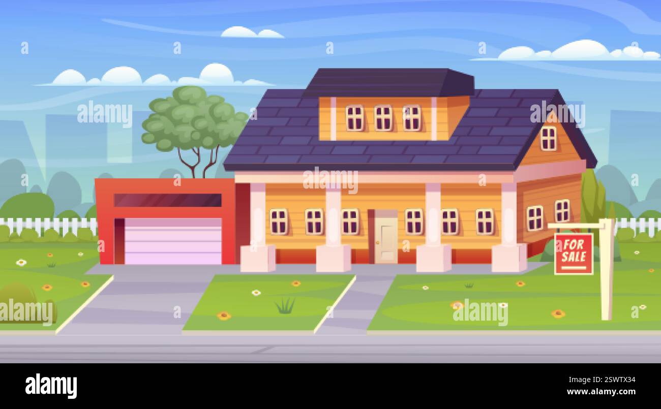 Village mansion residence Stock Vector Images - Alamy
