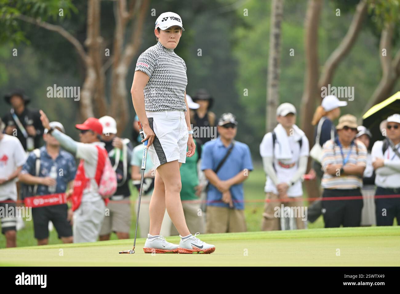 Pattaya, Thailand. 22nd Feb, 2025. Akie Iwai of Japan seen during the third round of Honda LPGA ...