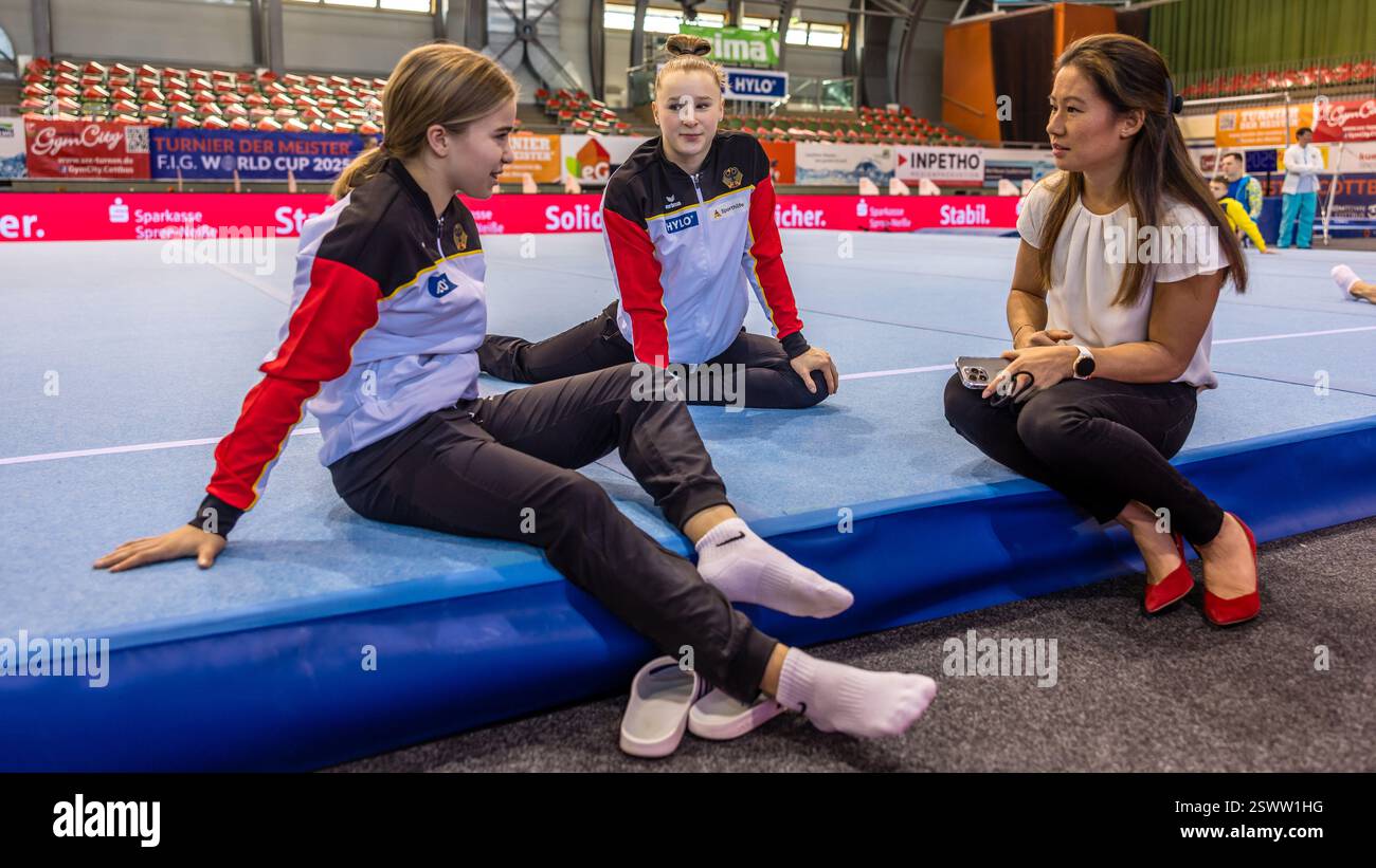 Cottbus, Germany. 22nd Feb, 2025. Gymnastics: World Cup, Tournament of ...