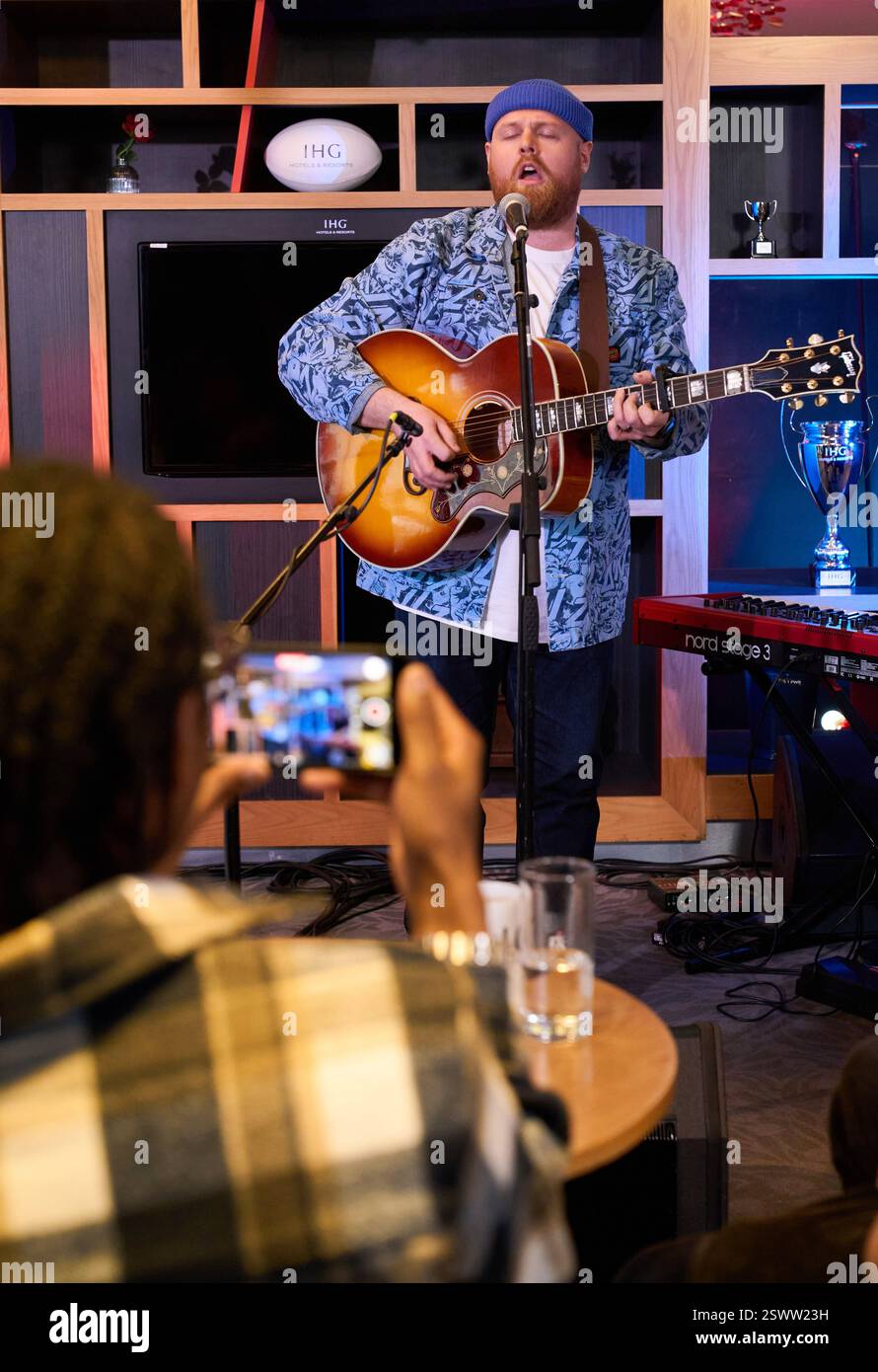 EDITORIAL USE ONLY Scottish singer, Tom Walker as he goes head-to-head ...