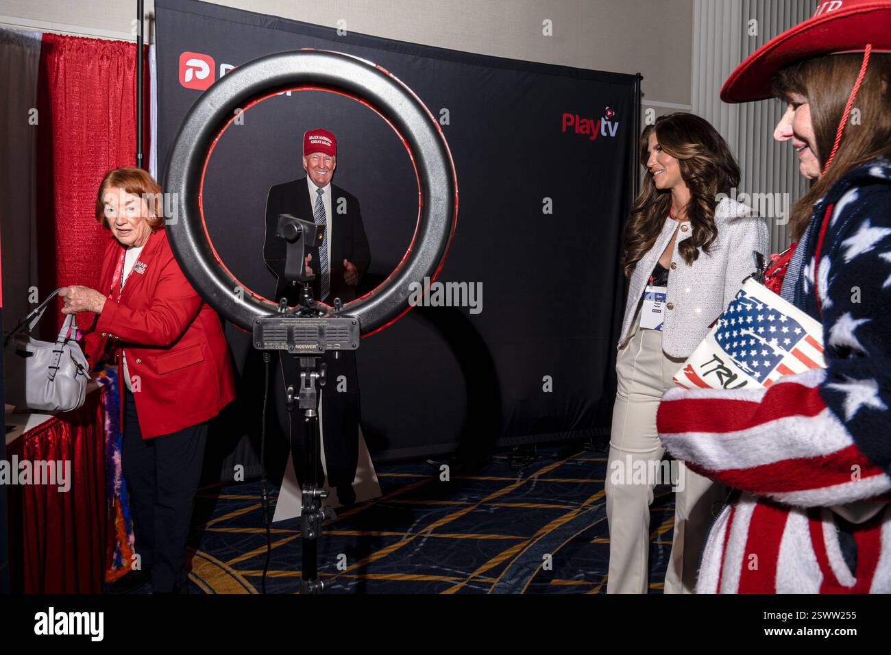 Washington Dc, USA. 21st Jan, 2025. Data company Palantir sponsors one of the many booths at ...