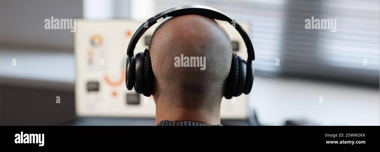 Back shot bald man using hi-res stock photography and images - Alamy