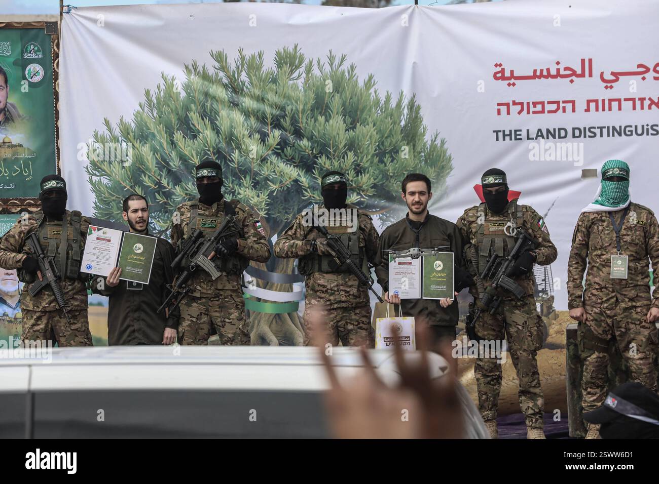 The Al-Qassam Brigades, the military wing of Hamas, handed over the ...