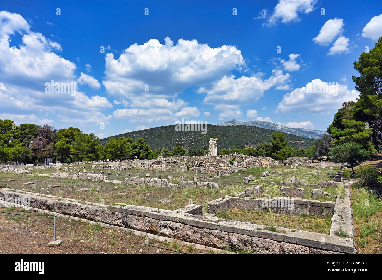 The ancient ruins of the gymnasion at the sacred city, sanctuary and ...