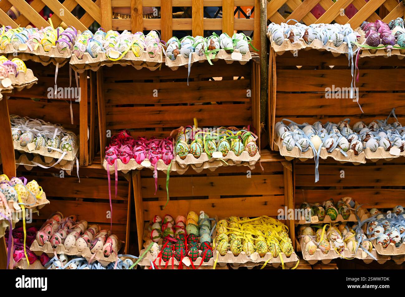Painted Easter eggs market in Vienna,Austria Stock Photo - Alamy