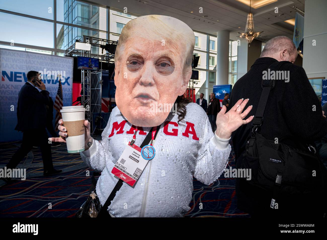 Washington Dc, USA. 21st Jan, 2025. Rebecca Lenhardt, an attendee at ...