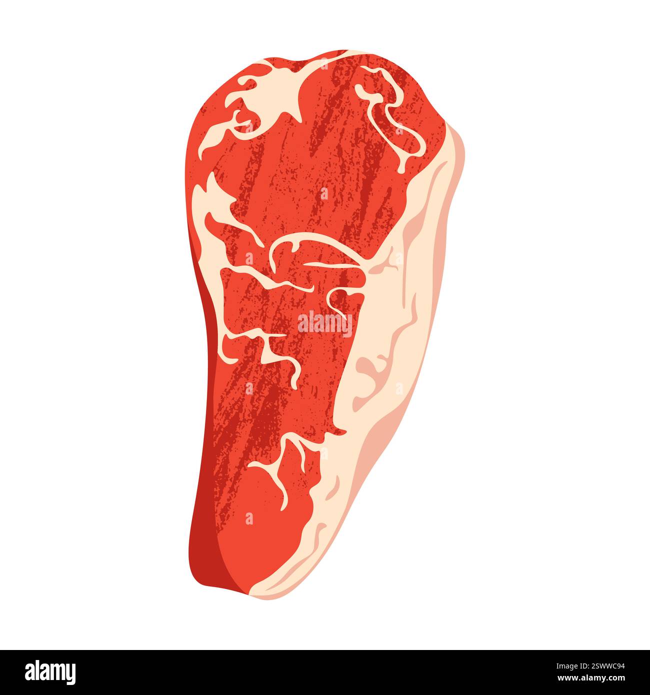 Sirloin beef steak cut. Meat rib fillet strip, grilled barbecue protein ...