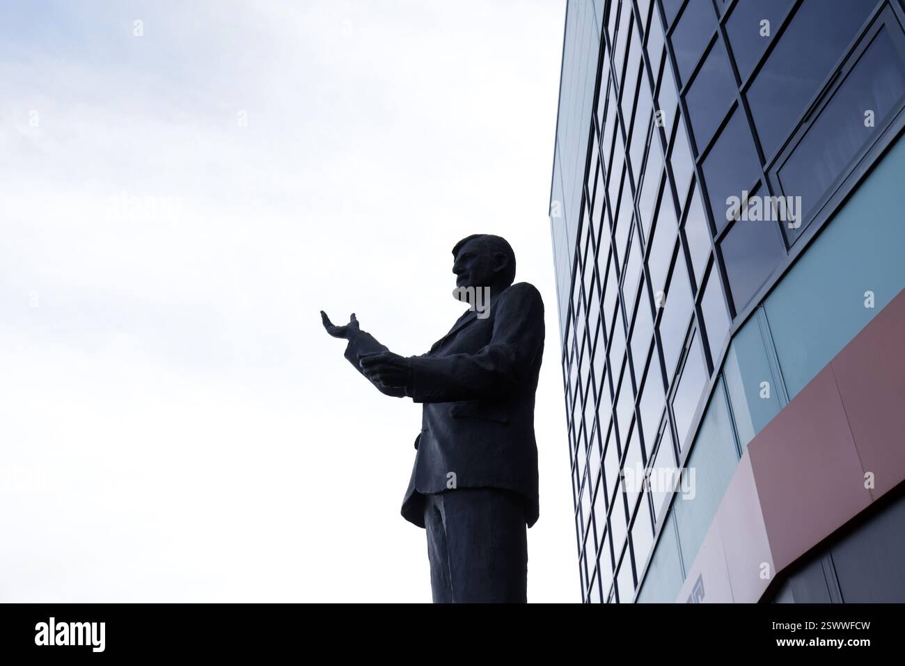 A general view of the Jimmy Hill statue outside the Coventry Building ...