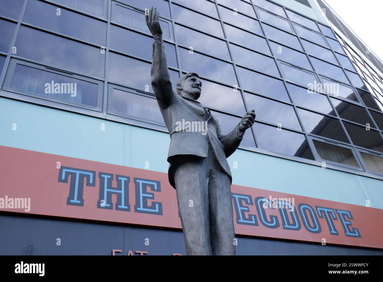 A general view of the Jimmy Hill statue outside the Coventry Building ...