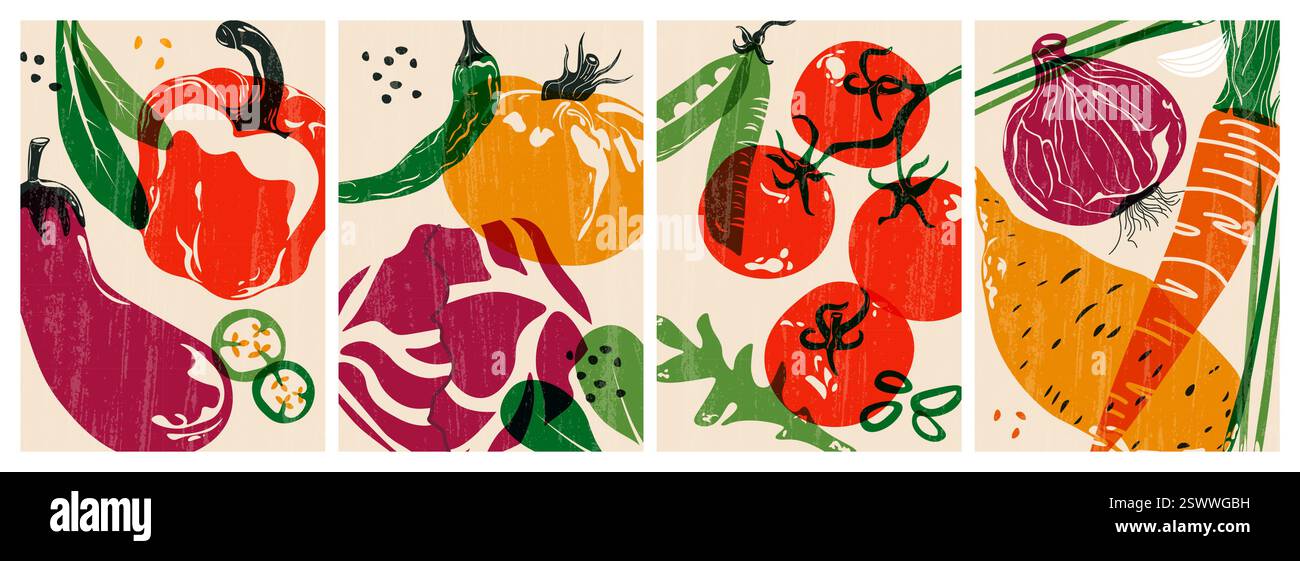 Fresh vegetable set. Organic natural food products for healthy diet ...