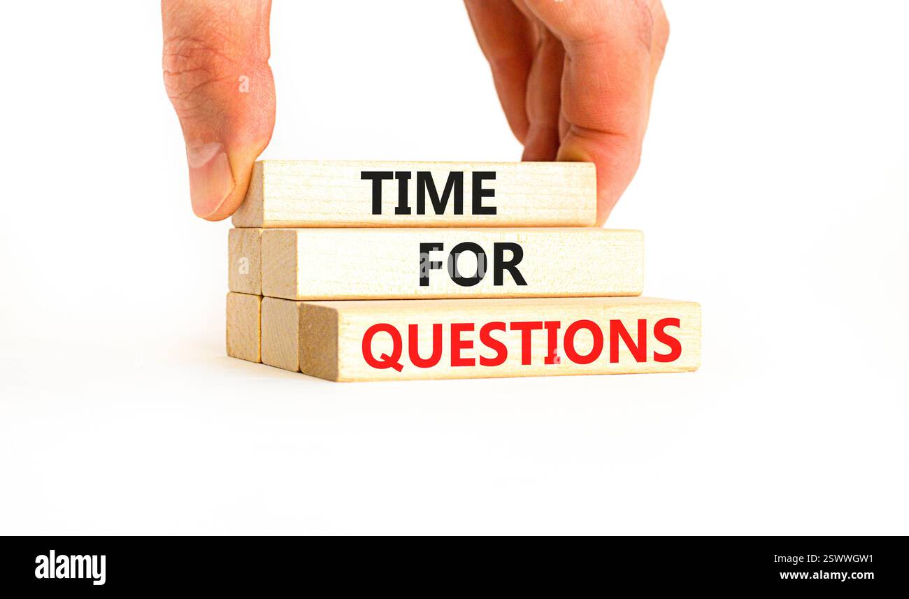 Time for questions symbol. Concept words Time for questions on ...