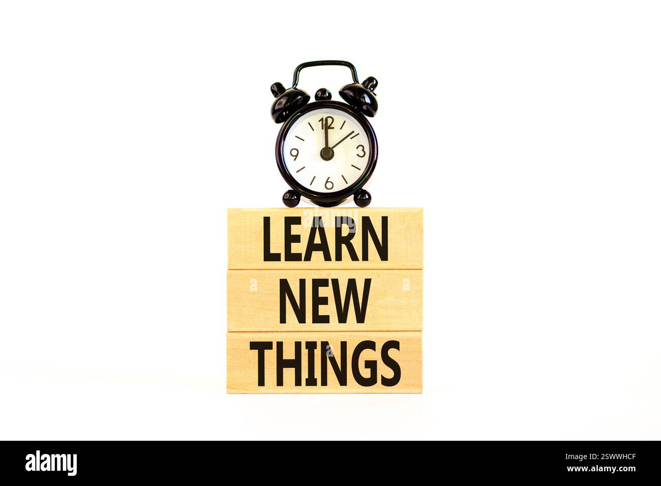 Learn new things symbol. Concept words Learn new things on beautiful ...