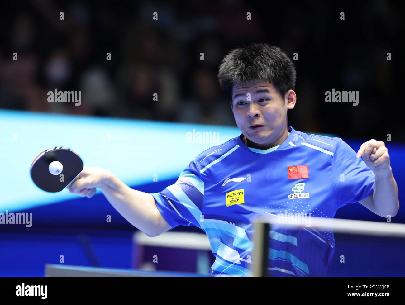 Shenzhen, China's Guangdong Province. 22nd Feb, 2025. Lin Shidong hits ...