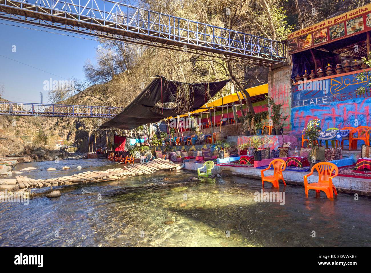 The Ourika Valley is a valley in the Moroccan High Atlas Mountains ...