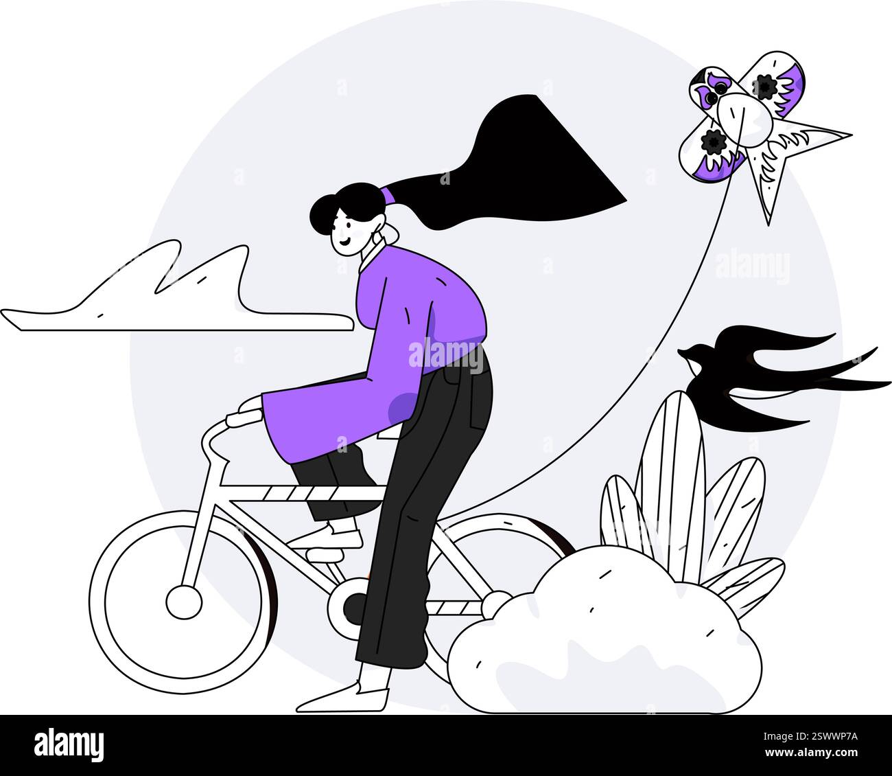 Four young swallows Cut Out Stock Images & Pictures - Alamy