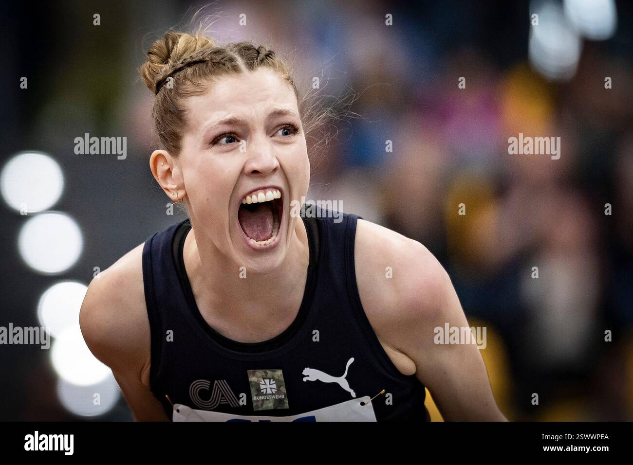 Dortmund, Deutschland. 22nd Feb, 2025. Imke Onnen (Cologne Athletics ...