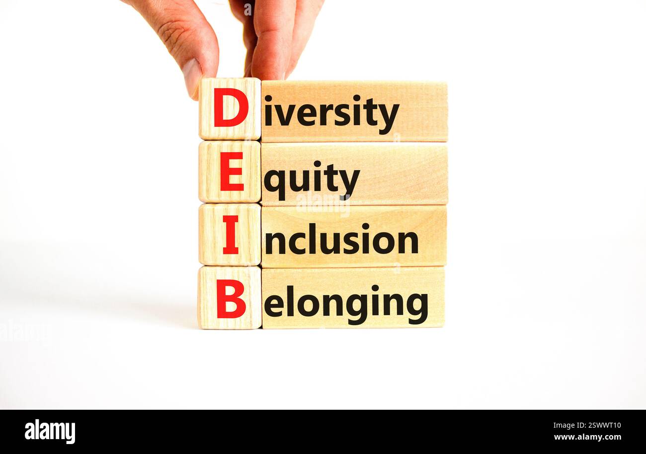 DEIB diversity equity inclusion belonging symbol. Concept words DEIB diversity equity inclusion ...