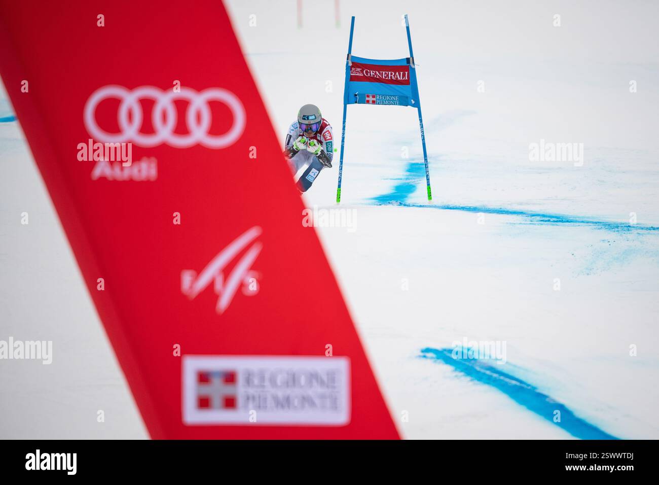 Norway's Vickhoff Kajsa Lie speeds down the course during an alpine ski ...