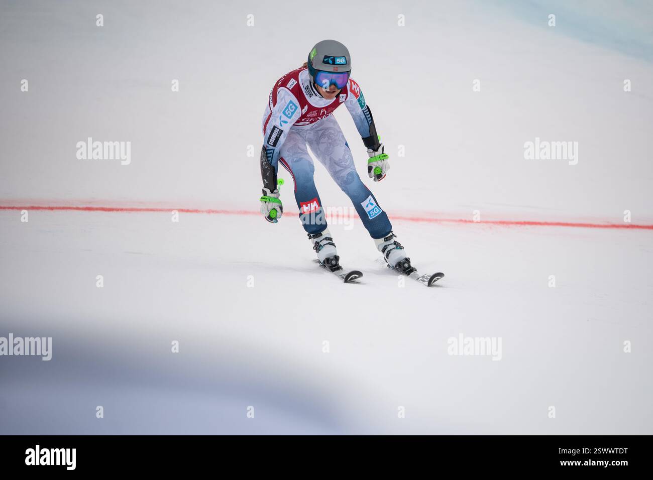 Norway's Vickhoff Kajsa Lie speeds down the course during an alpine ski ...