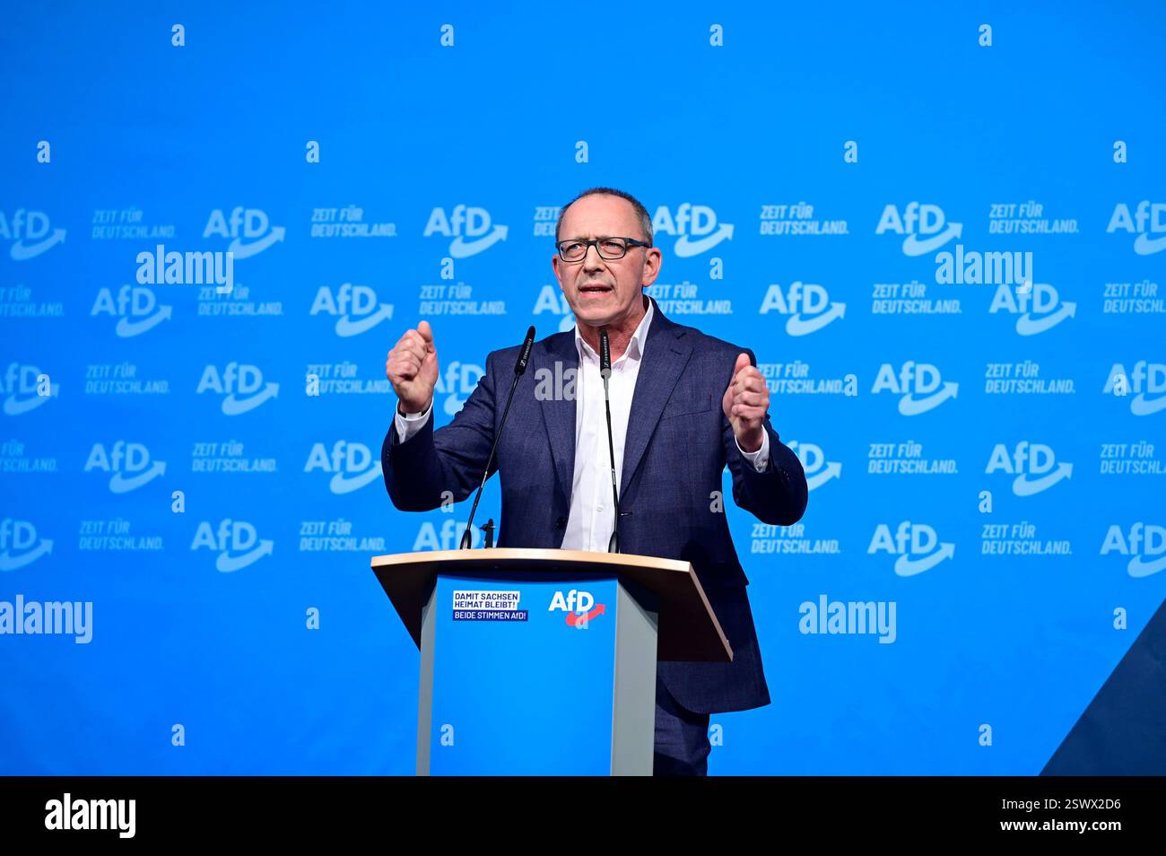 Jörg Urban beim Wahlkampfabschluß der Alternative für Deutschland AfD ...