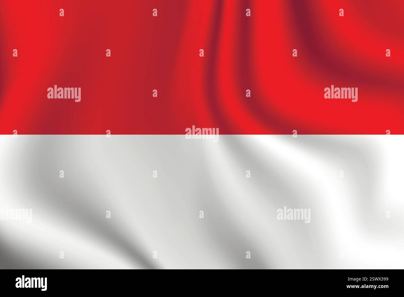 Flag of Indonesia. Indonesian national symbol in official colors ...