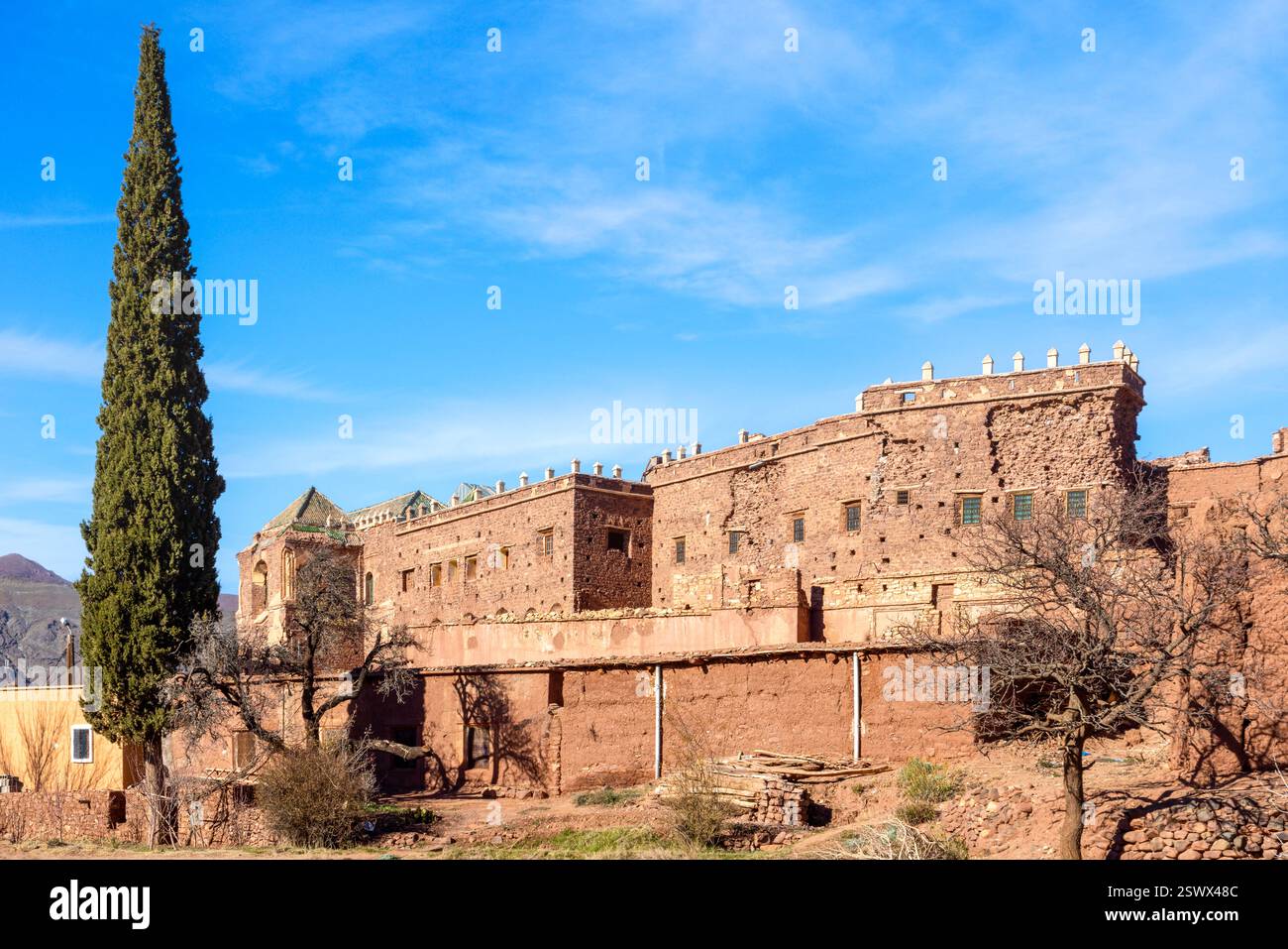 The Telouet Kasbah is situated on the former caravan route that ...