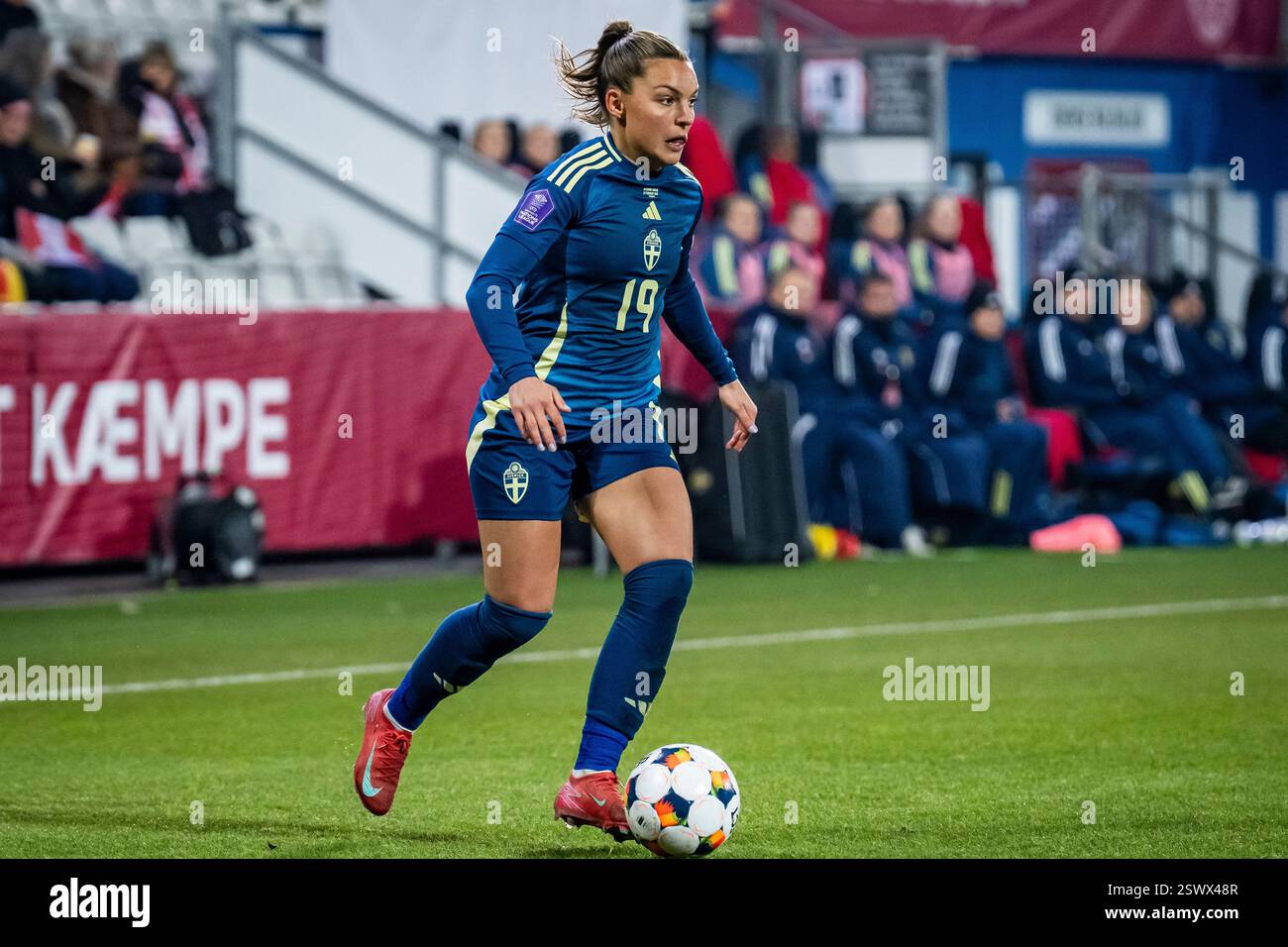 Odense, Denmark. 21st, February 2025. Johanna Rytting Kaneryd (19) of ...