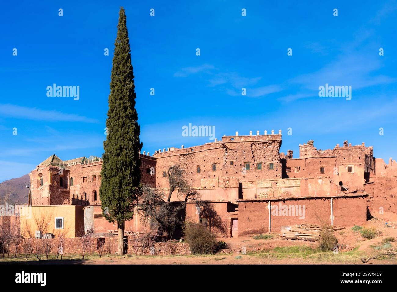 The Telouet Kasbah is situated on the former caravan route that ...